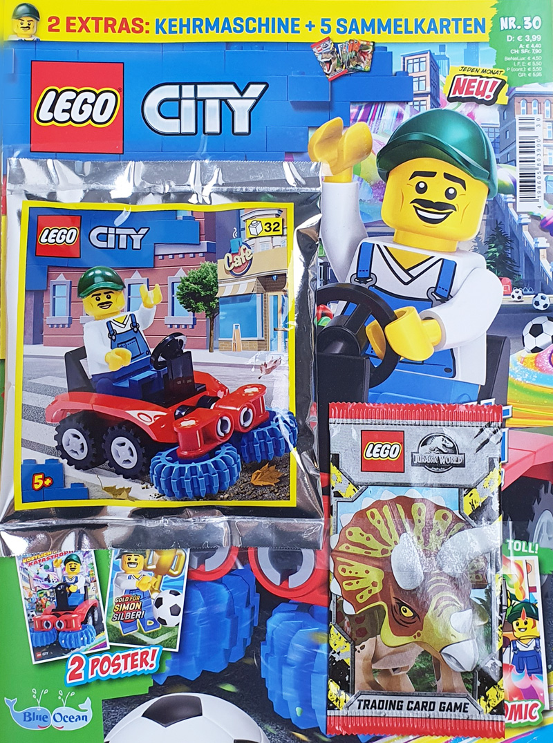 LEGO® City Magazin Nr. 30 /2021 mit Kehrmaschine und Minifigur
