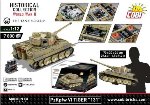 COBI 2801 Tiger 131 (Panzerkampfwagen VI) - Neues zum Set