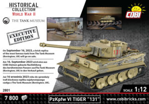 COBI 2801 Tiger 131 (Panzerkampfwagen VI) - Neues zum Set