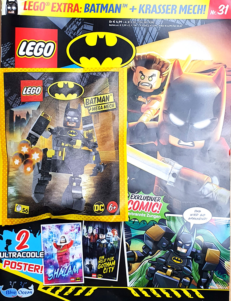 LEGO Batman Heft 31/2024 mit Batman Minifigur und Mega Mech