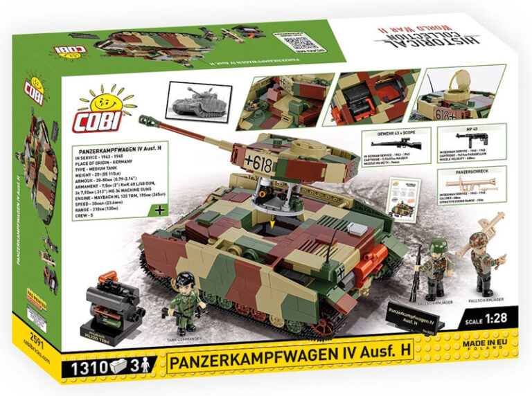 COBI Panzerkampfwagen IV in den Versionen 2591, 2592 und 2593 - Vergleich