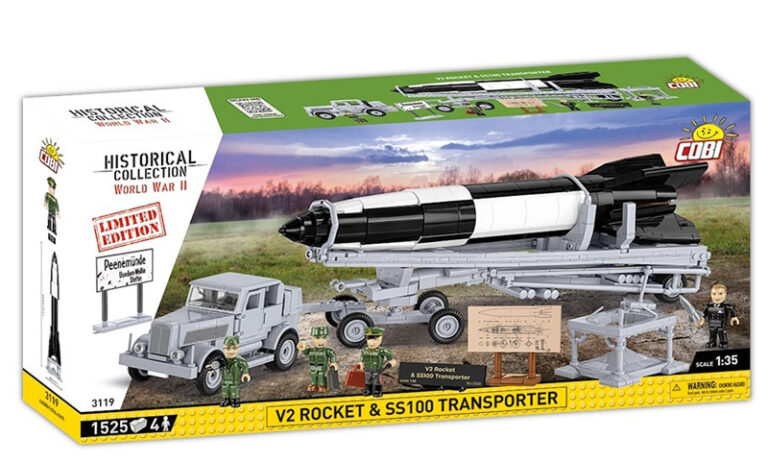 COBI V2-Rakete mit Meillerwagen und SS100 Transporter Limited Edition ...