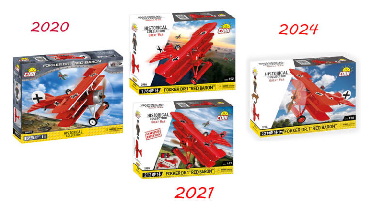 COBI 2996: Fokker DR. 1 Roter Baron erhält vierte Version - Überblick