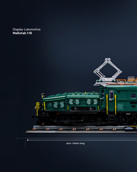 BlueBrixx Displaylok Schweizer Krokodil angekündigt