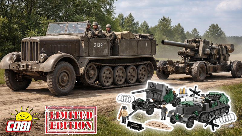 COBI 3139 Sd. Kfz. 8 & 8.8 cm Flak 18 Limited Edition offiziell angekündigt